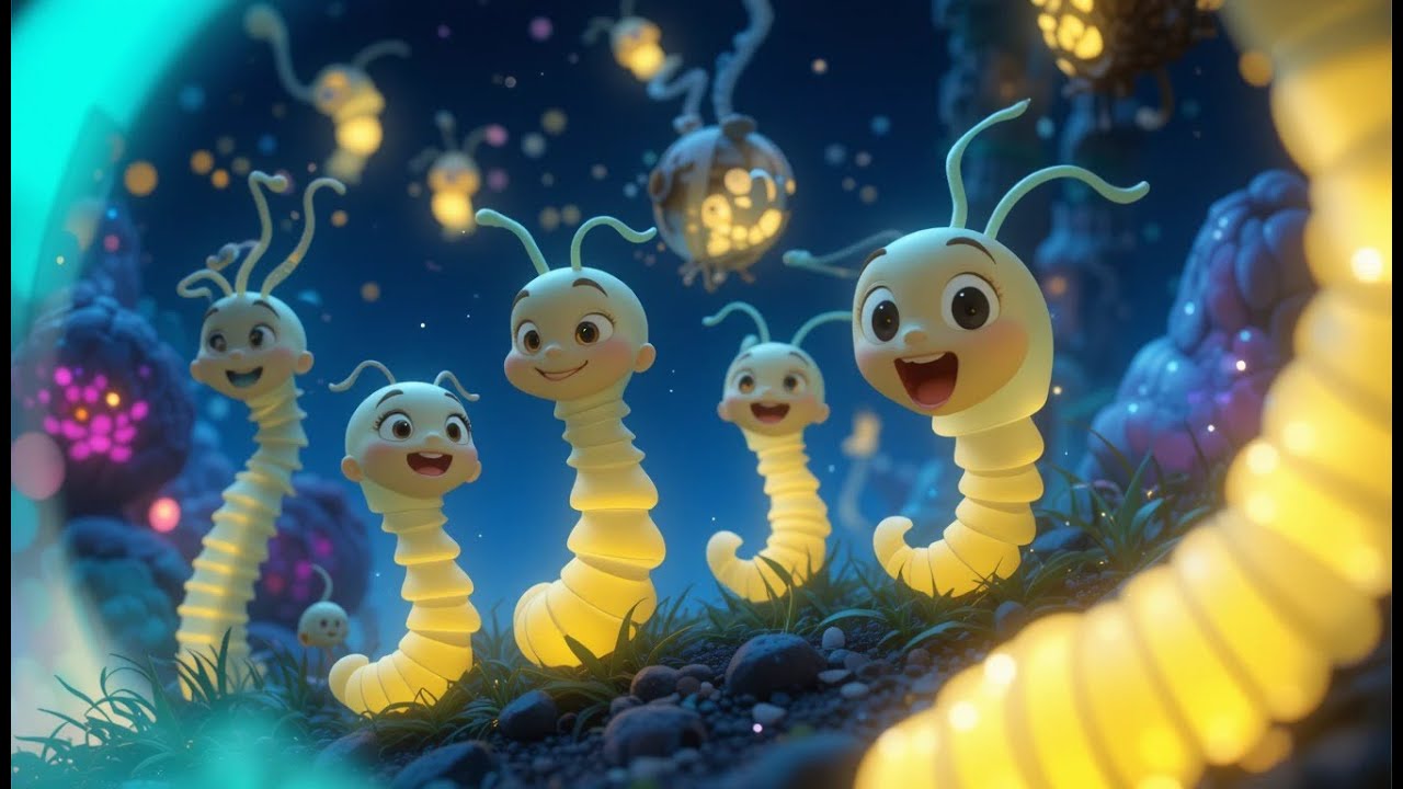 Tiny Glow Worms Light the Skies Rhyme Song | Popular Nursery Rhyme ...