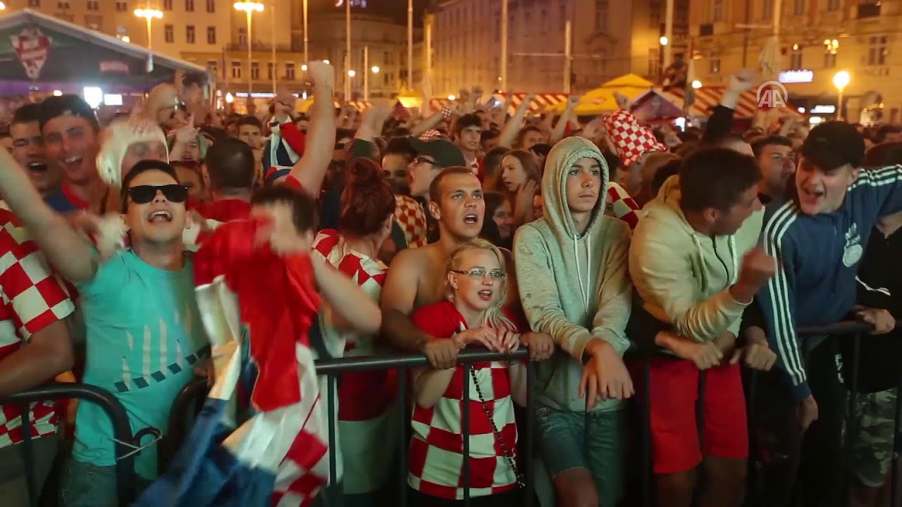Hrvatska - Slavlje nakon povijesne pobjede hrvatske reprezentacije ...