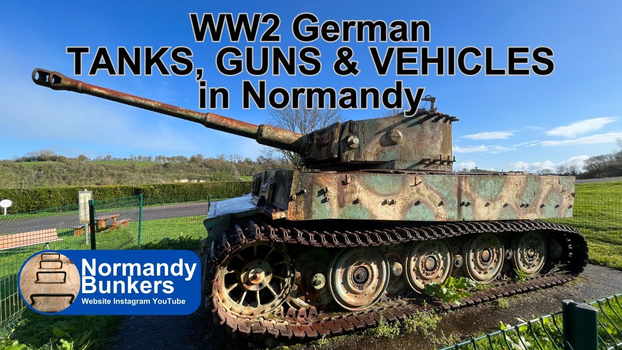 WW2 German tanks, vehicles & guns in Normandy - YouTube