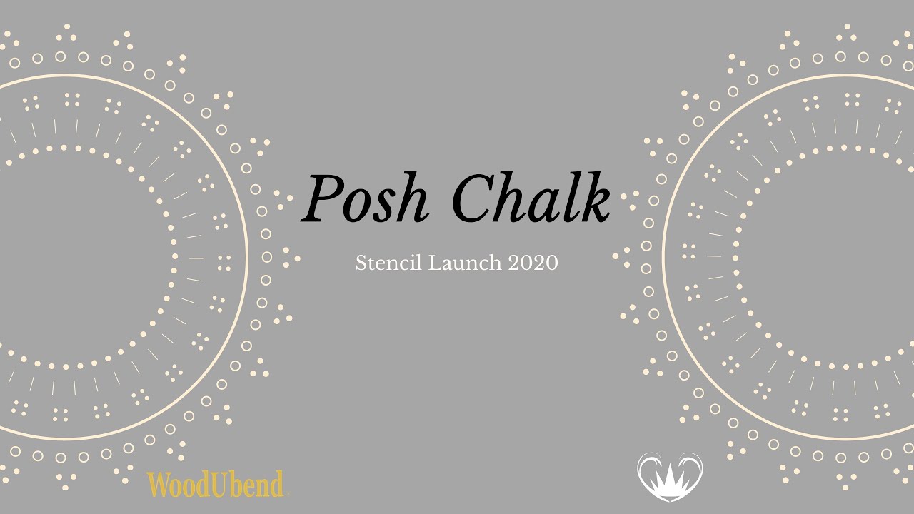 Brand New Posh Chalk Stencil Launch! - YouTube