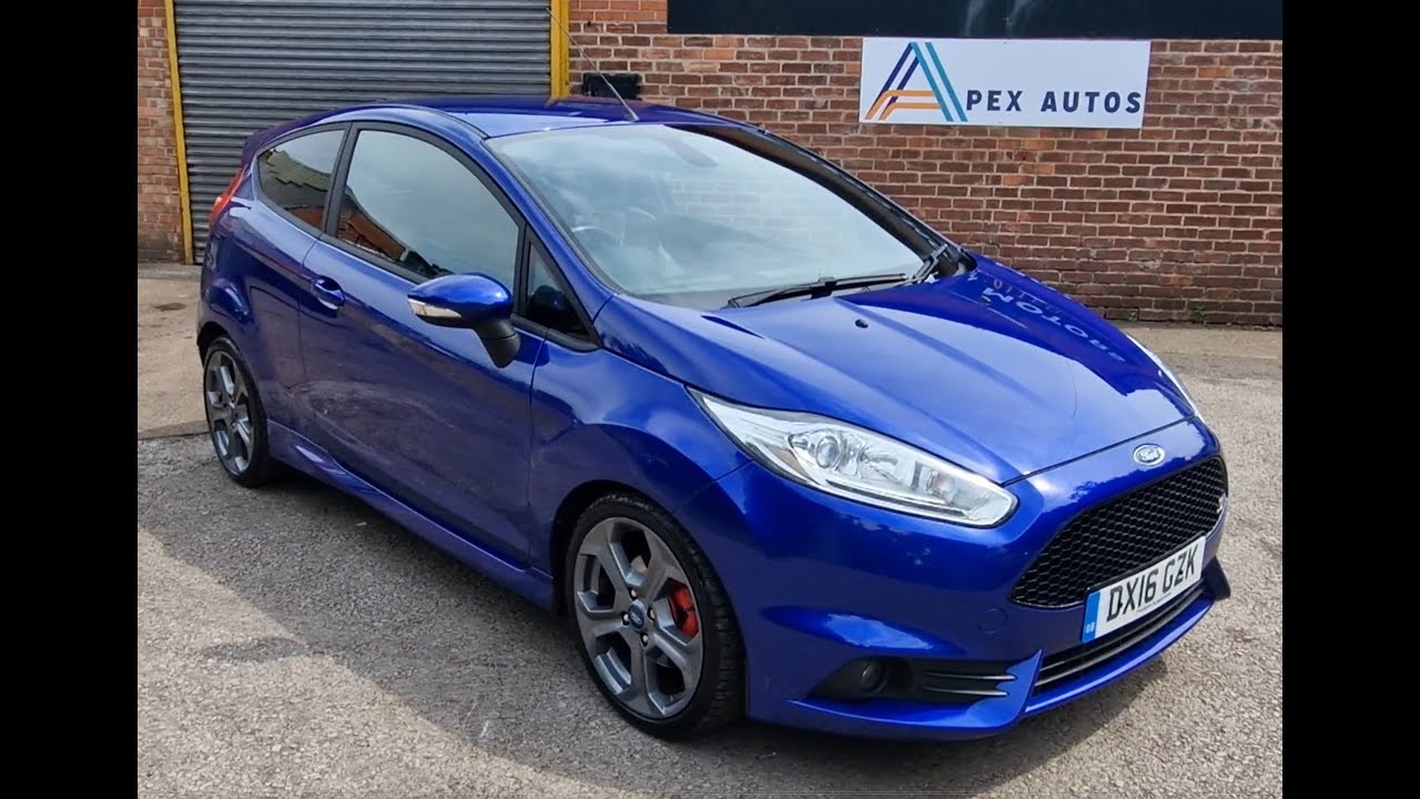 DX16GZK Ford Fiesta 1 6T EcoBoost ST 3 Hatchback 3dr Petrol Manual Blue ...