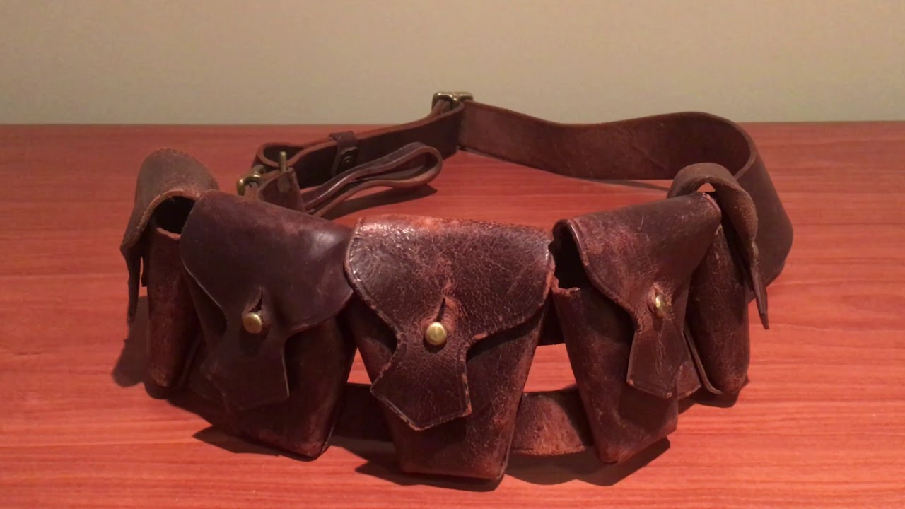 WW2 Era South African Pattern 1903 Bandolier - YouTube