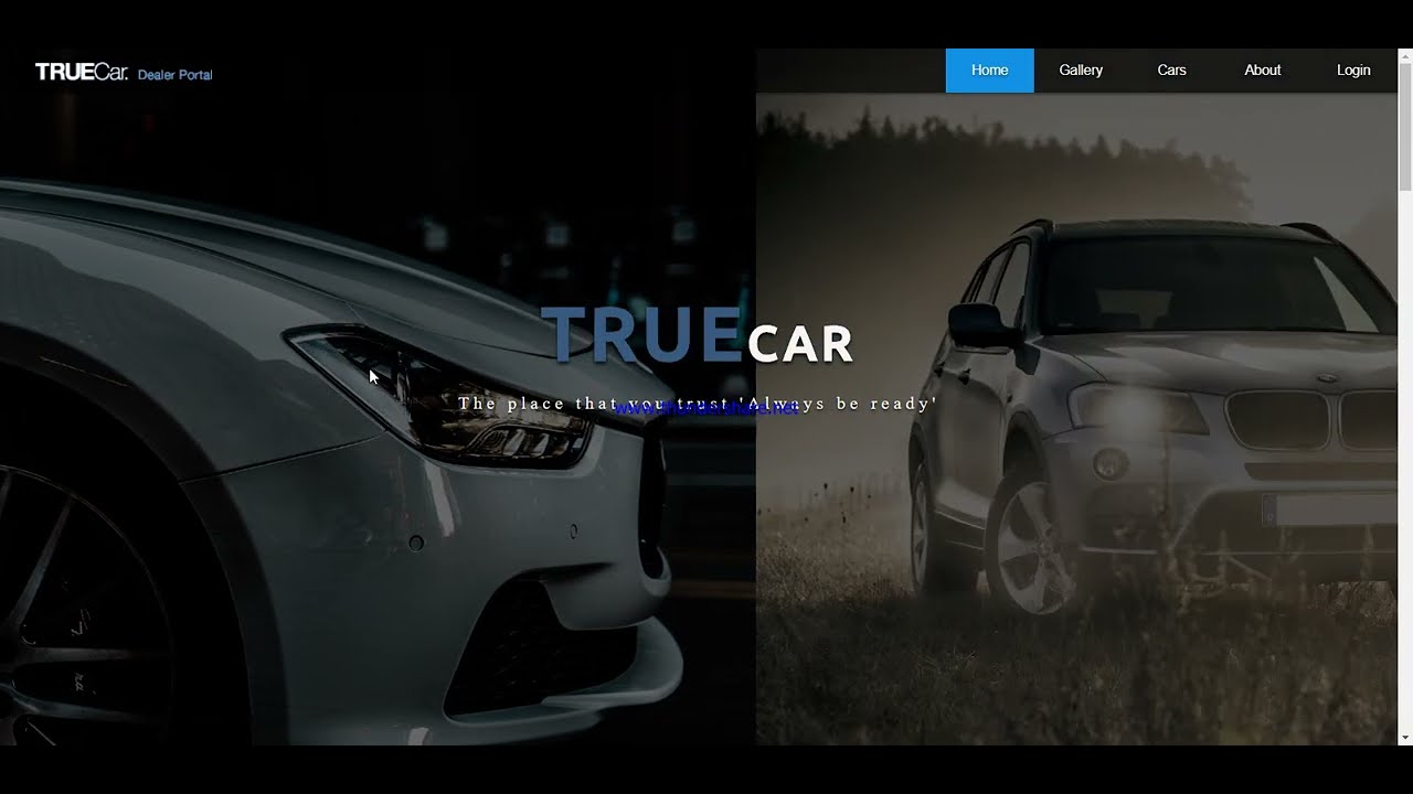 TrueCar demo website - YouTube