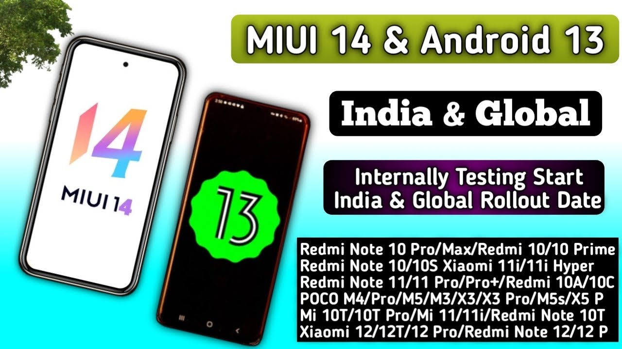 MIUI 14 & Android 13 Final Internally Testing Start,India & Global ...