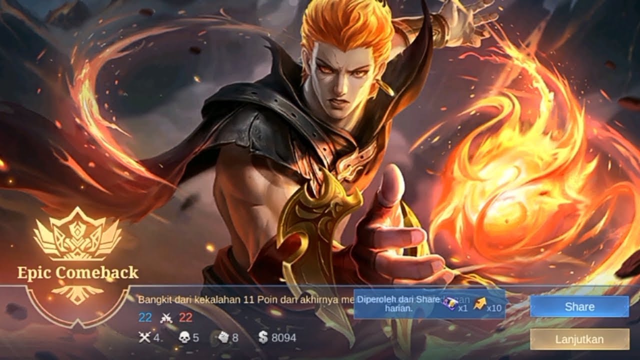 Valir Epic Comeback Push Rank Mobile Legends - YouTube
