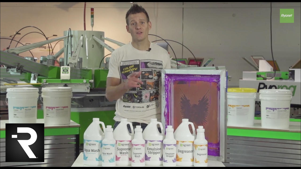 Sgreen Supreme, The Ultimate Screen Printing Ink Cleaner - YouTube