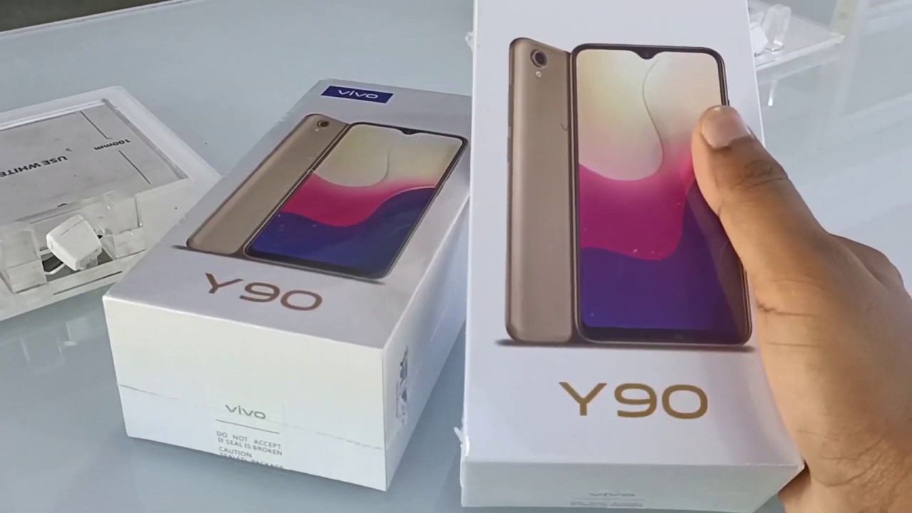 Vivo Y90 Black and Gold Unboxing & Specifications - YouTube