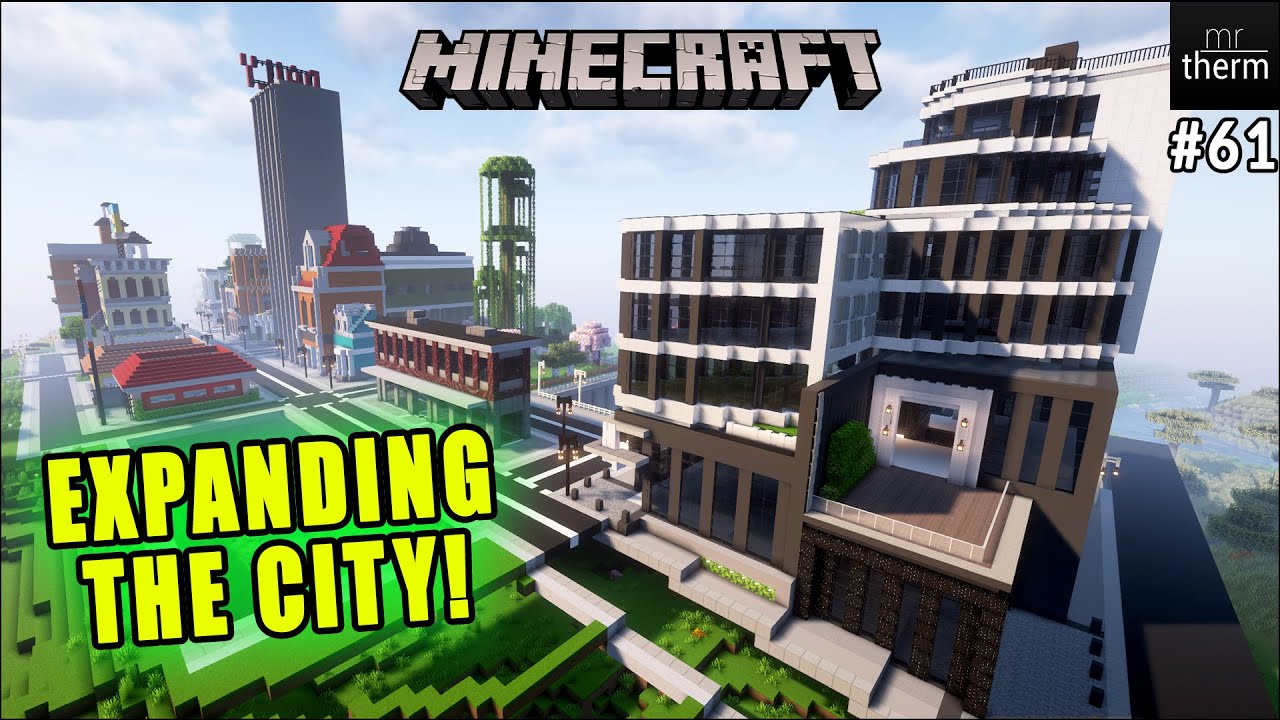 Mega New Building + Krusty Burger! | Minecraft Solo World - YouTube