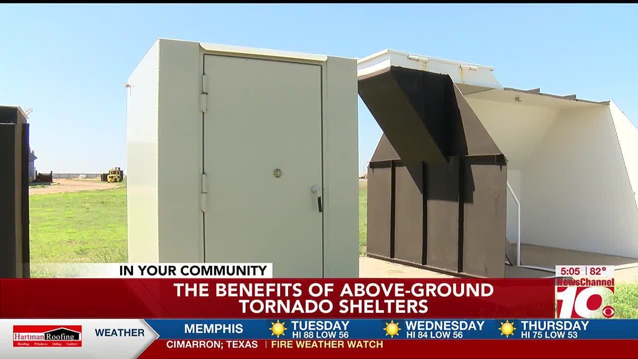 VIDEO; Amarillo tornado shelter company highlights benefits in above-ground shelters - YouTube