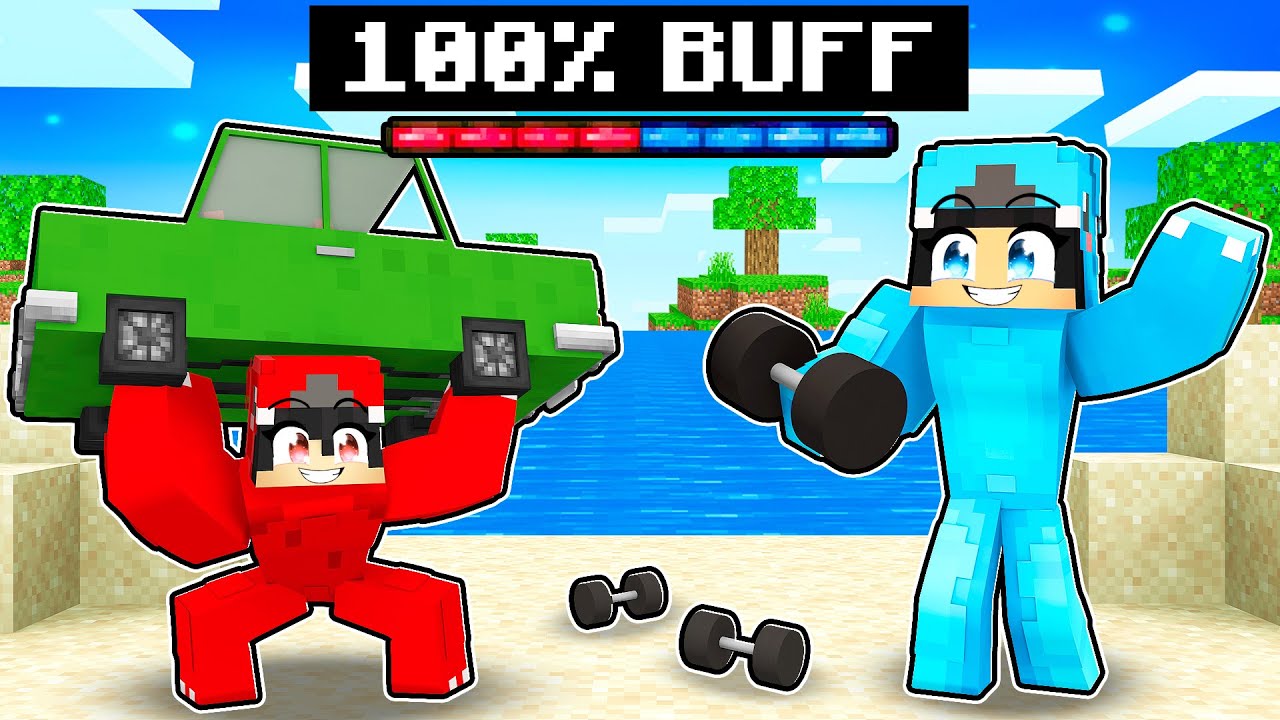 Omz & Roxy Got 100% BUFF in Minecraft! - Parody Story(Lily,Crystal ...