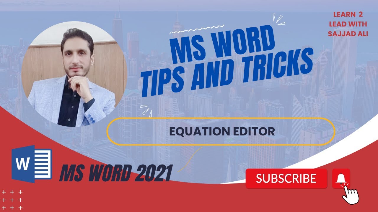 Equation | Equation Editor | MS Word | Math Question Paper - YouTube