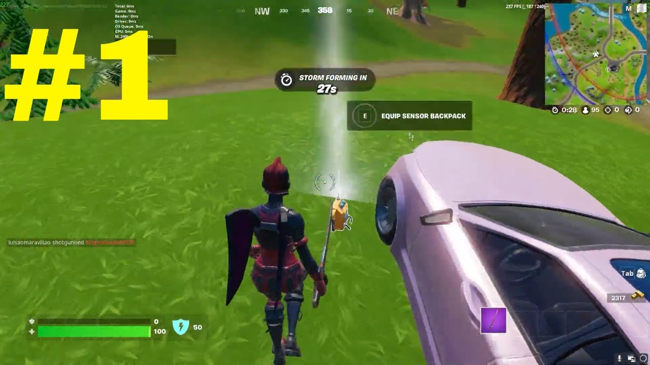 Collect a Sensor BackPack - Fortnite Chapter 3 Season 2 - YouTube