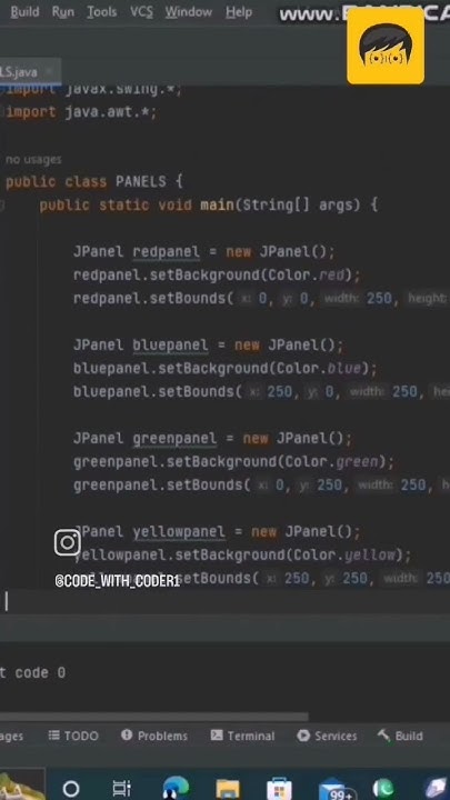 panel in java #Java #programming #Main #class #public #oop #javaopps #developer #classes # ...