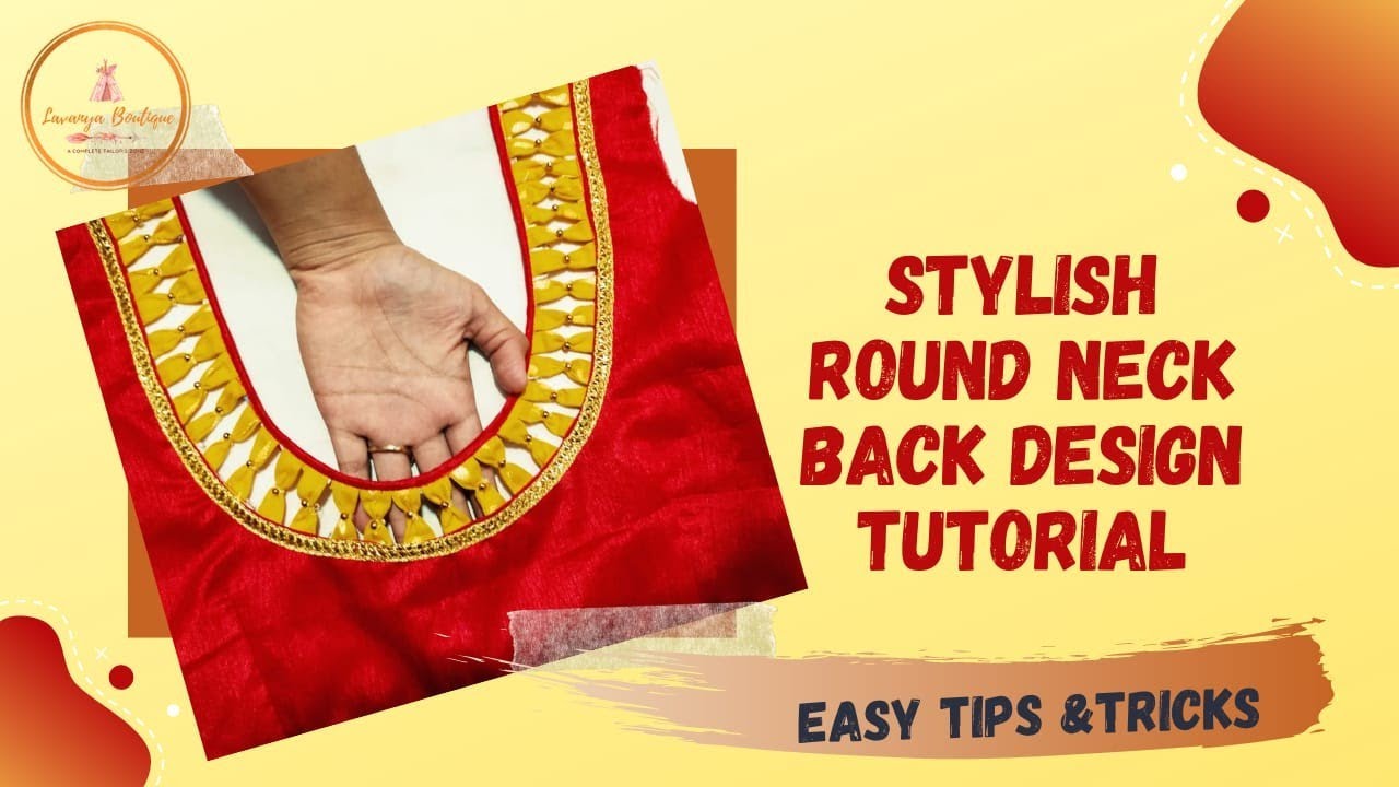 Round back neck design || Beautiful blouse back neck design - YouTube