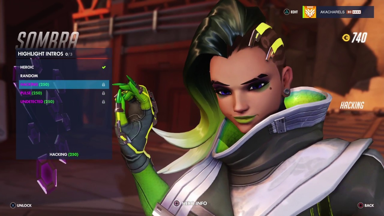 Overwatch: Sombra Cidro Skin All Emotes, Poses, Intros & Weapons ...