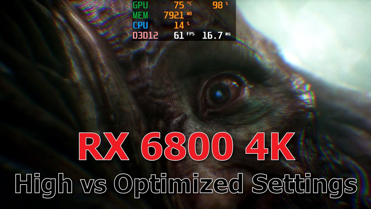 Scorn: RX 6800 High vs Optimized Settings 4K Performance - YouTube