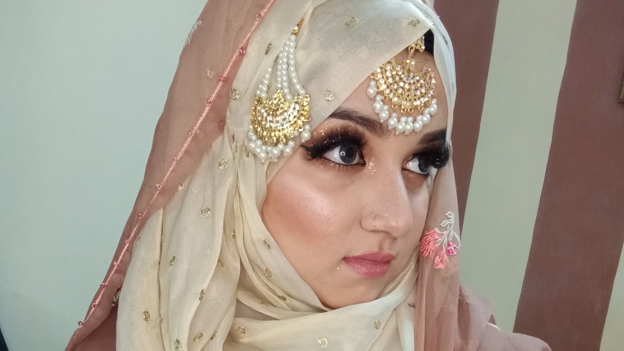 Engagement nd nikkah Make-up tutorial/ How to do elegant nikah ...