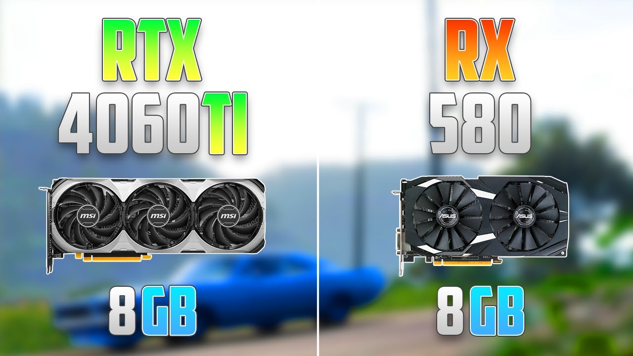 RTX 4060 TI vs RX 580 - How Big is the Difference? - YouTube