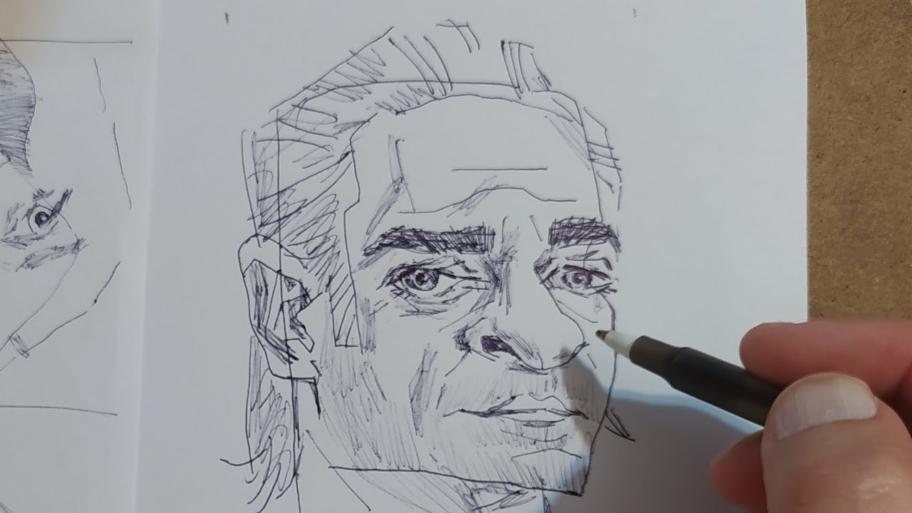 Portrait of Joaquin Phoenix - How to Draw? - #joker #sketch # ...