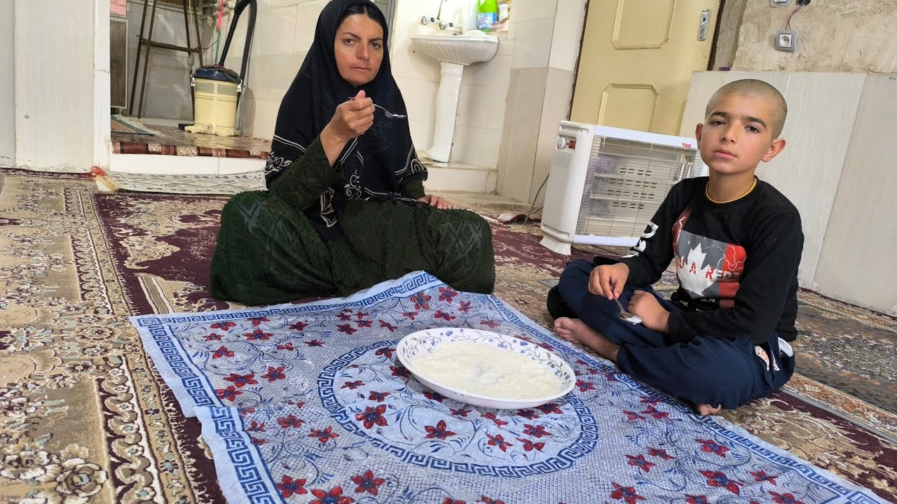 Ziba and Azizullah working and making Ash Shir - YouTube