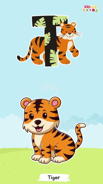 T for Tiger Animal Phonics Song Learn the ABCs Kids Alphabet Songs # ...
