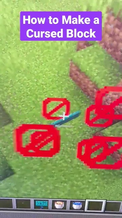 Cursed Block Tutorial! #lifehacks #information #minecraft #mlg #clutch ...