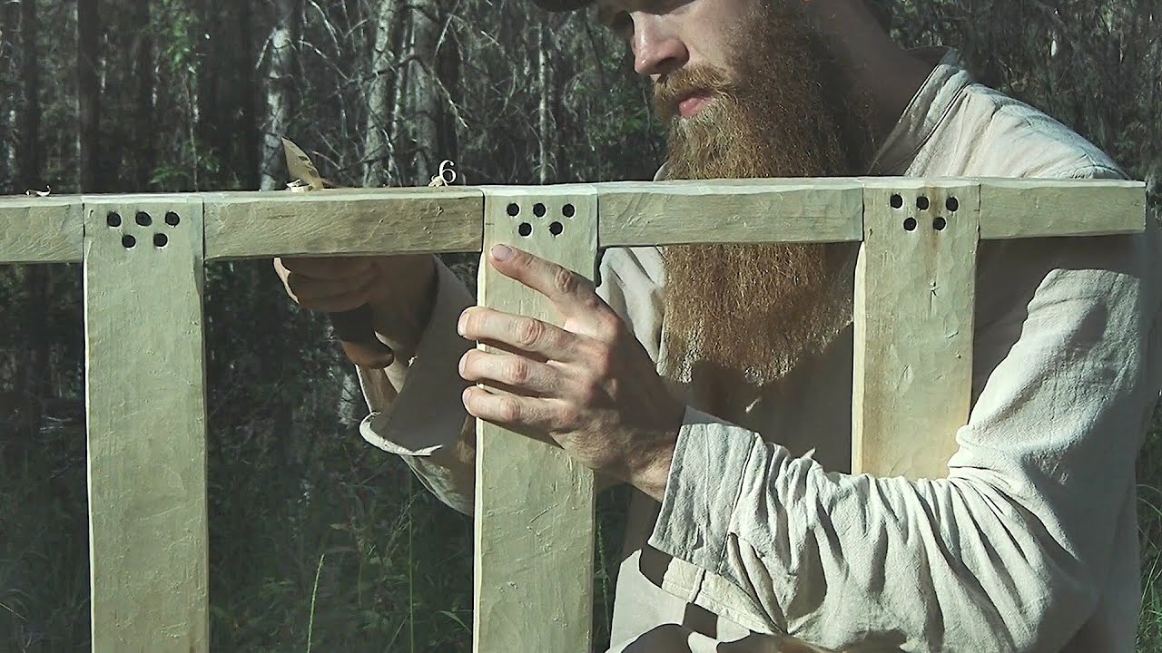 Making a Traditional Wood Pack Frame with Hand Tools - YouTube