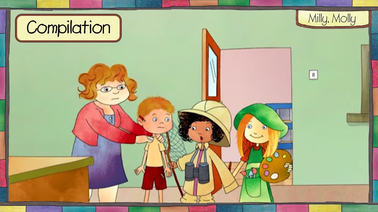 BACK TO SCHOOL 🎒 | Episodic Compilation | Milly, Molly | 45+ MINUTES ...