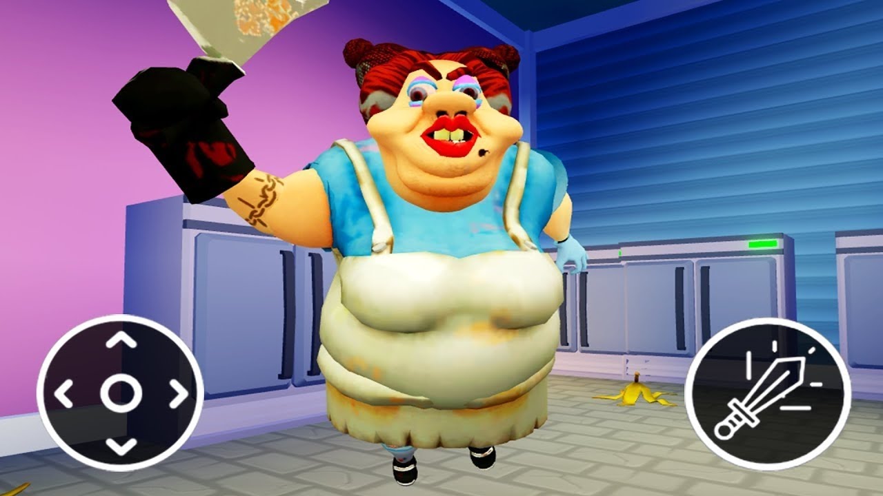 ESCAPE EVIL LUNCH LADY All Jumpscares (NEW OBBY) Full Gameplay | Roblox ...