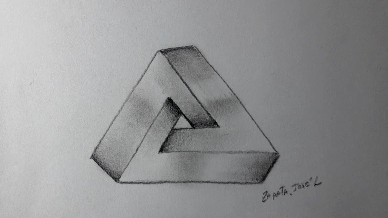 How to Draw The Impossible Triangle: - YouTube