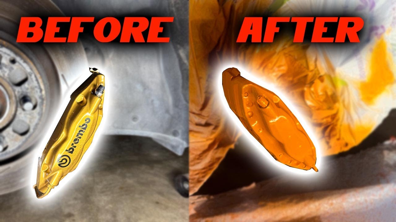 Dodge Charger Daytona -Painting Brembo Calipers!!1 - YouTube