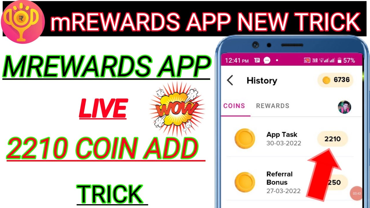 Mrewards App New Hack Trick| mRewards App Live Coin Add Trick @ManojDey ...
