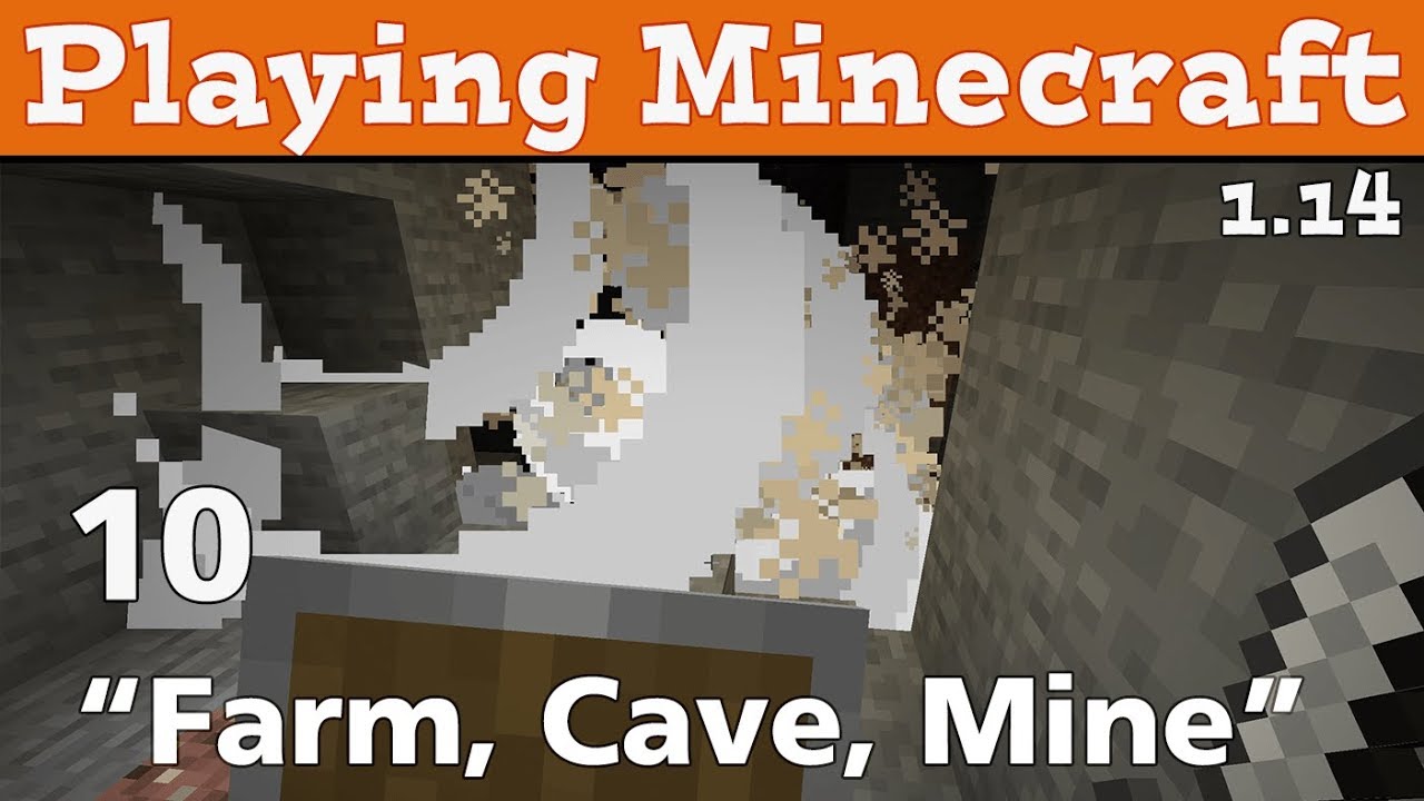Playing Minecraft #10 "Farm, Cave, Mine" - YouTube