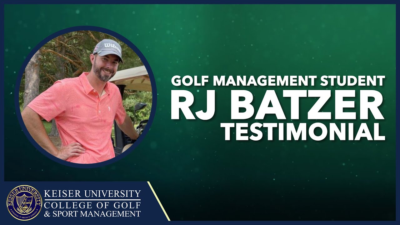 RJ Batzer College of Golf Student Testimonial - YouTube