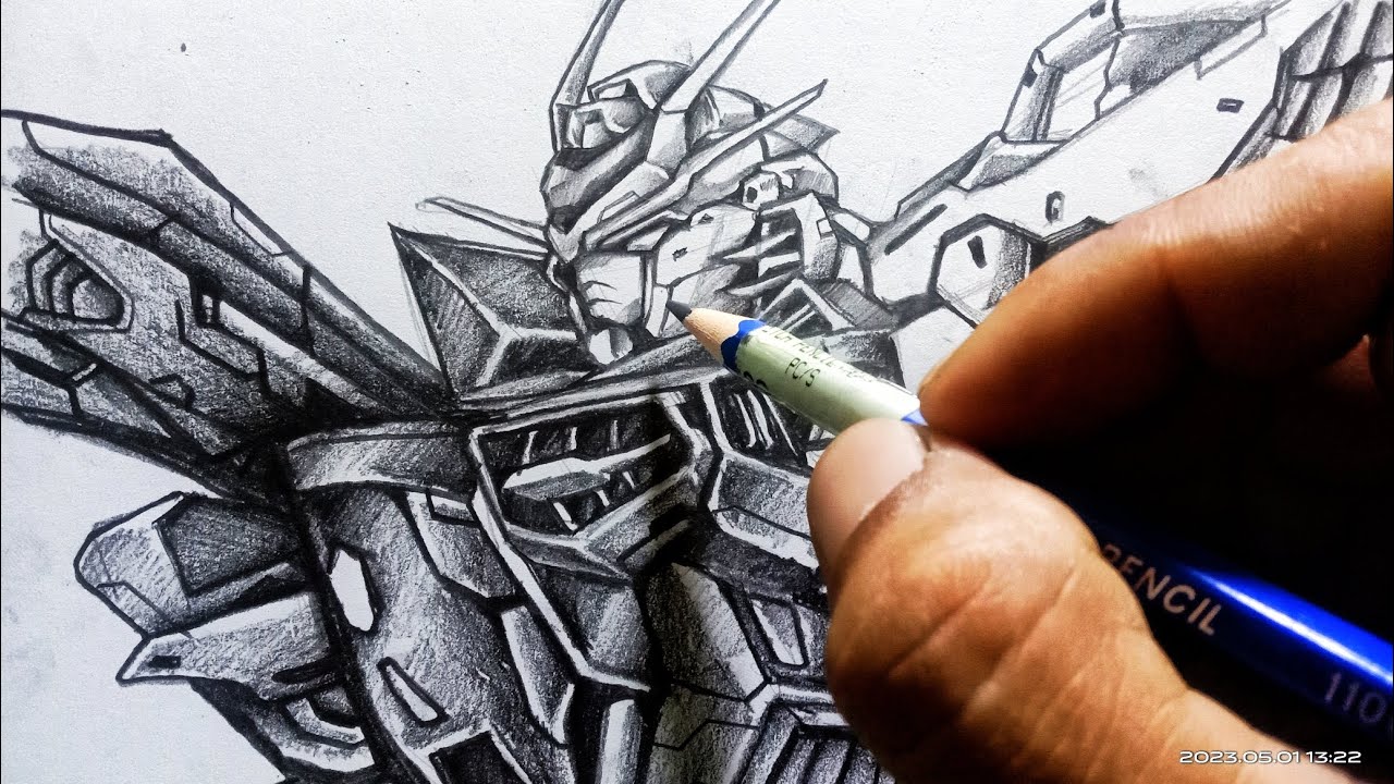 Draw like a Pro | How to draw Gundam Strike Freedom / Gundam Seed ...