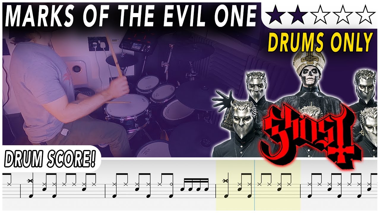 Marks Of The Evil One (DRUMS ONLY) - Ghost | DRUM SCORE Sheet Music ...