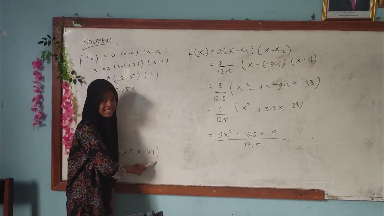materi persamaan fungsi kuadrat - YouTube