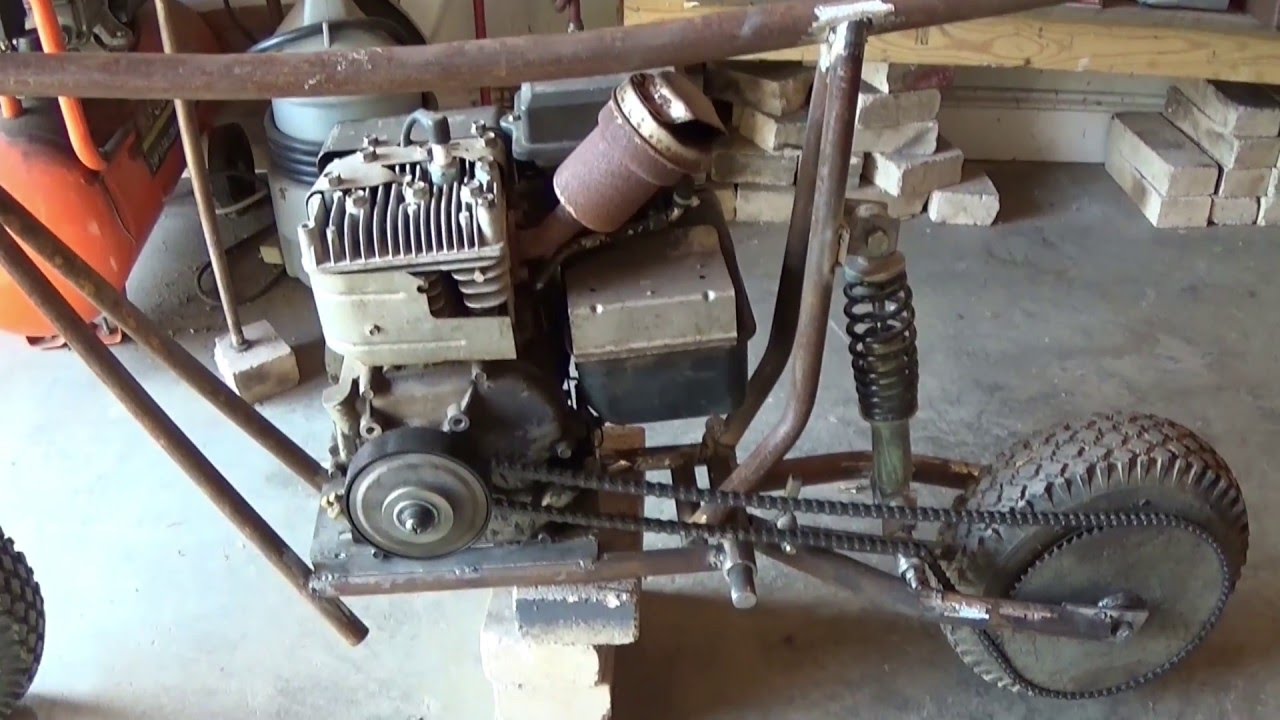 home made pit bike part 1 - YouTube
