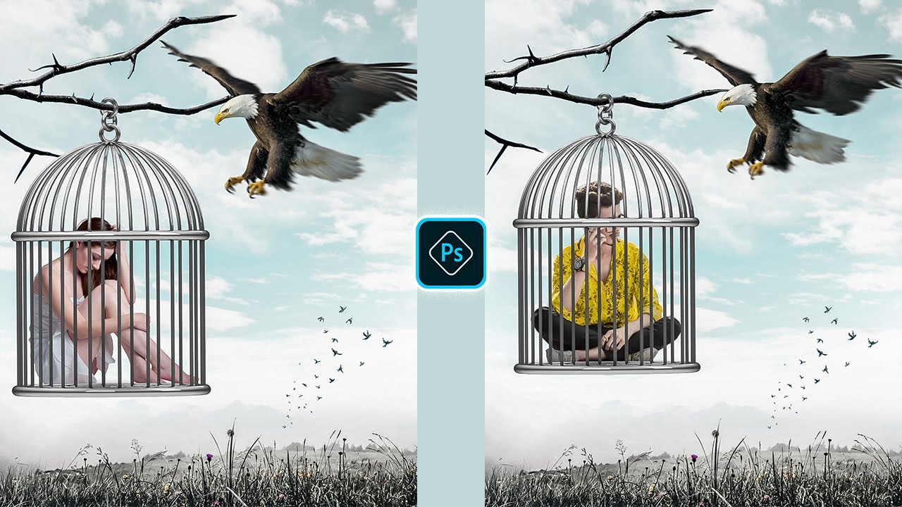The Cage Photo Editing Concept Effect Manipulation||Photoshop CC ...