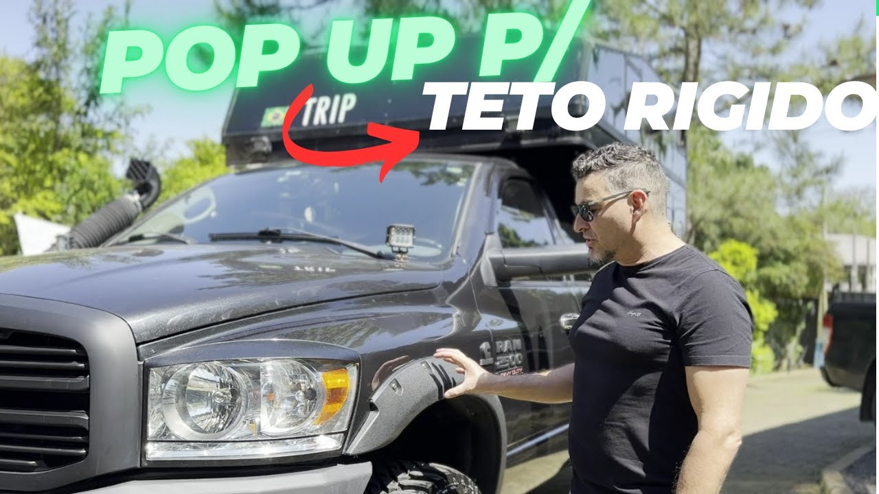 TOUR E TRANSFORMAÇÃO TETO POP UP CAMPER PARA TETO RIGIDO - YouTube
