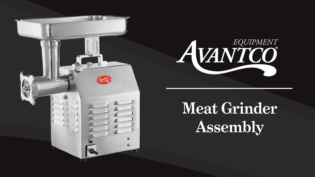 Avantco Meat Grinder Assembly - YouTube