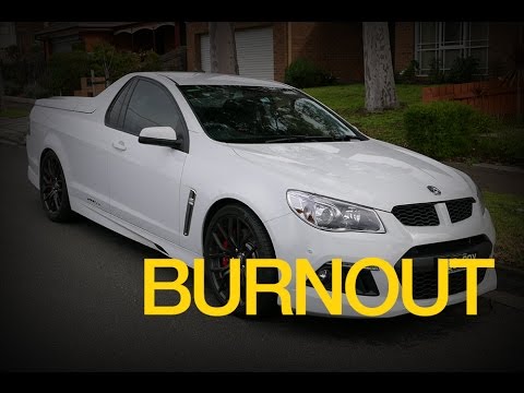 Holden/Vauxhall Maloo pickup Burnout - Kop Hill 2016 - YouTube