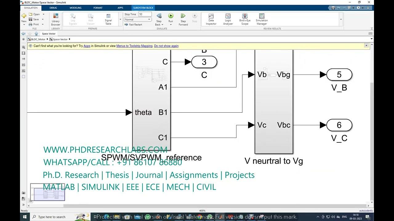FOC-PID-SVPWM - Brushless DC motor modeling (BLDC) mathematical model BLDC Field Oriented ...