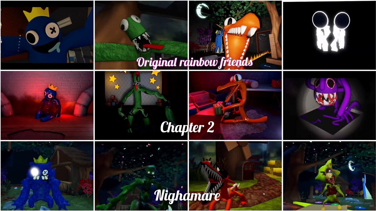 Original Rainbow Rriends 🆚 Rainbow Friends Chapter 2 🆚Rainbow Friends ...