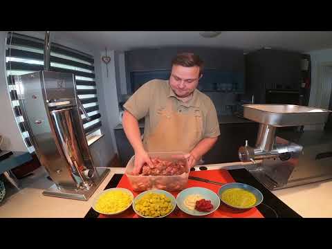 Wildschweinbratwurst mit Cheddar & Jalapeño – selbst gemacht! 🐗🧀🌶️