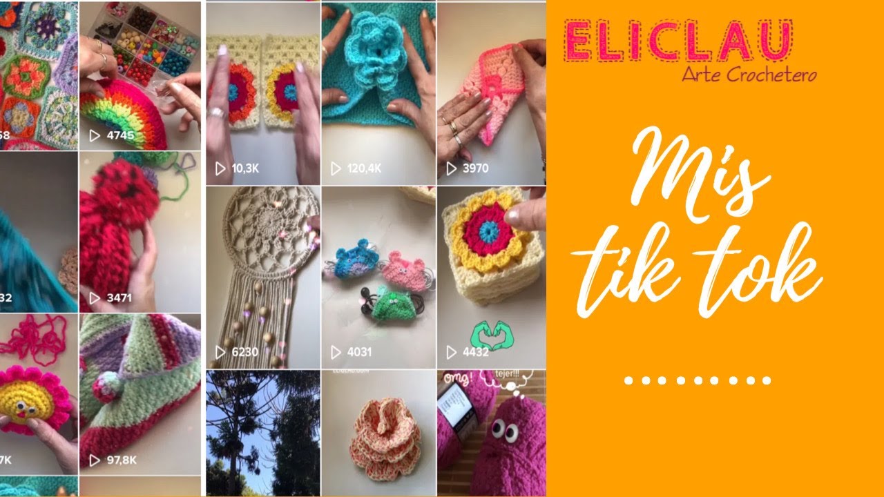 Crochet en pocos pasos con Tik Tok ... Tik Tok Crochetero | EliClau ...
