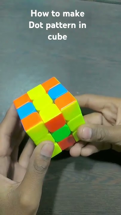 How to make DOT pattern in 3 by 3 cube #trending#cube #youtube #cubic master008#pattern - YouTube