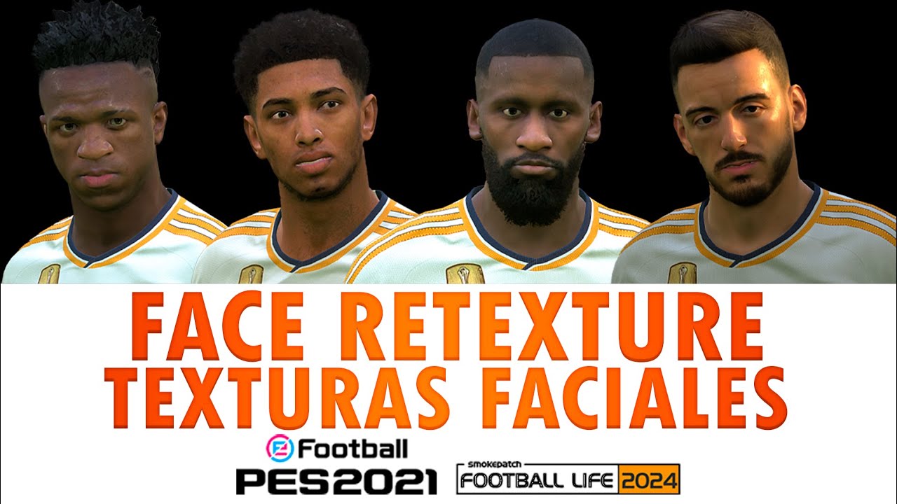 MOD GRAFICO FACE RETEXTURE PES2021 & FL24 / SIDER #pes2021 #pes2020 # ...