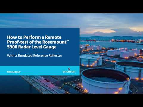 How to Perform a Remote Proof-test of the Rosemount 5900 Radar Level ...