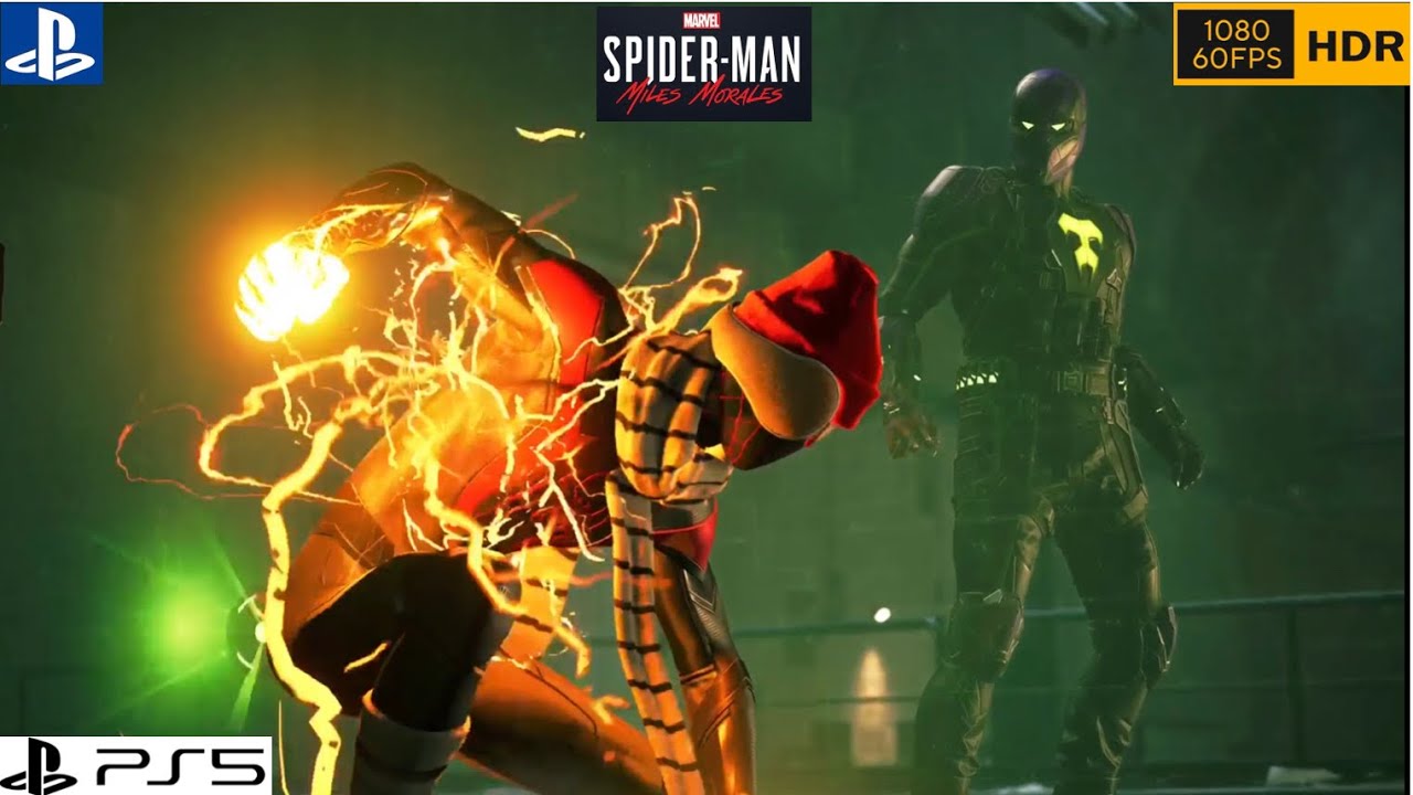 Spider-Man Miles Morales VS Prowler Fight Scene PS5 gameplay 1080 60FPS ...
